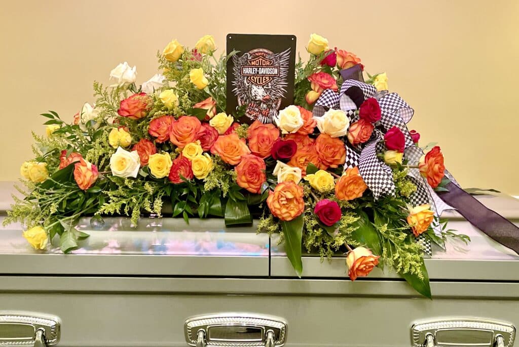 Custom Designed Casket Cover / Spray - Lovin Florist